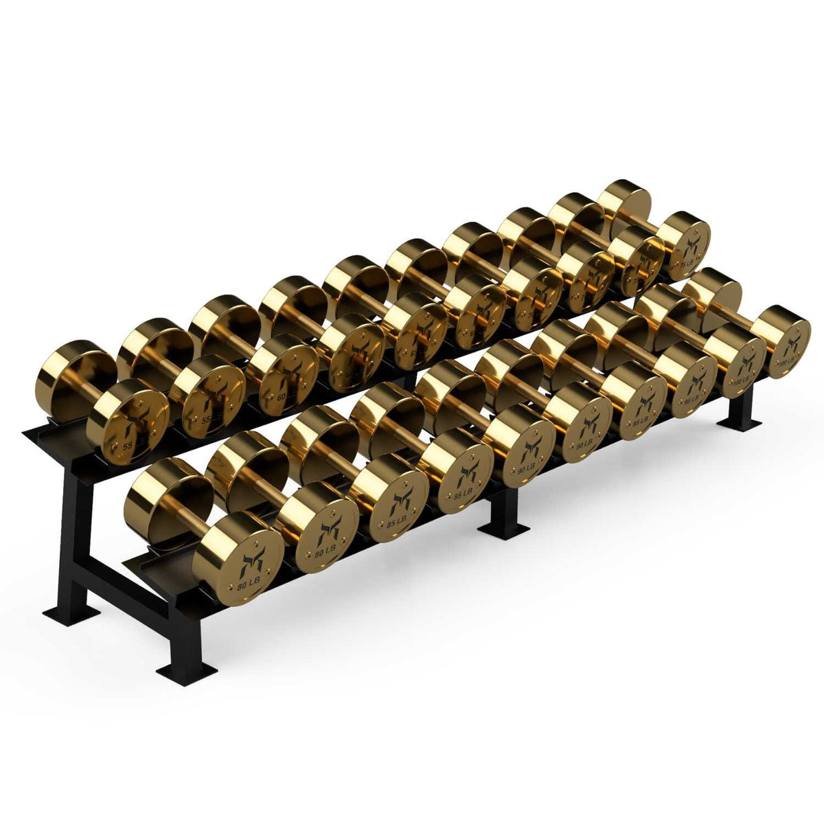 Calibrated Gold Dumbbells (KG)– Kensui